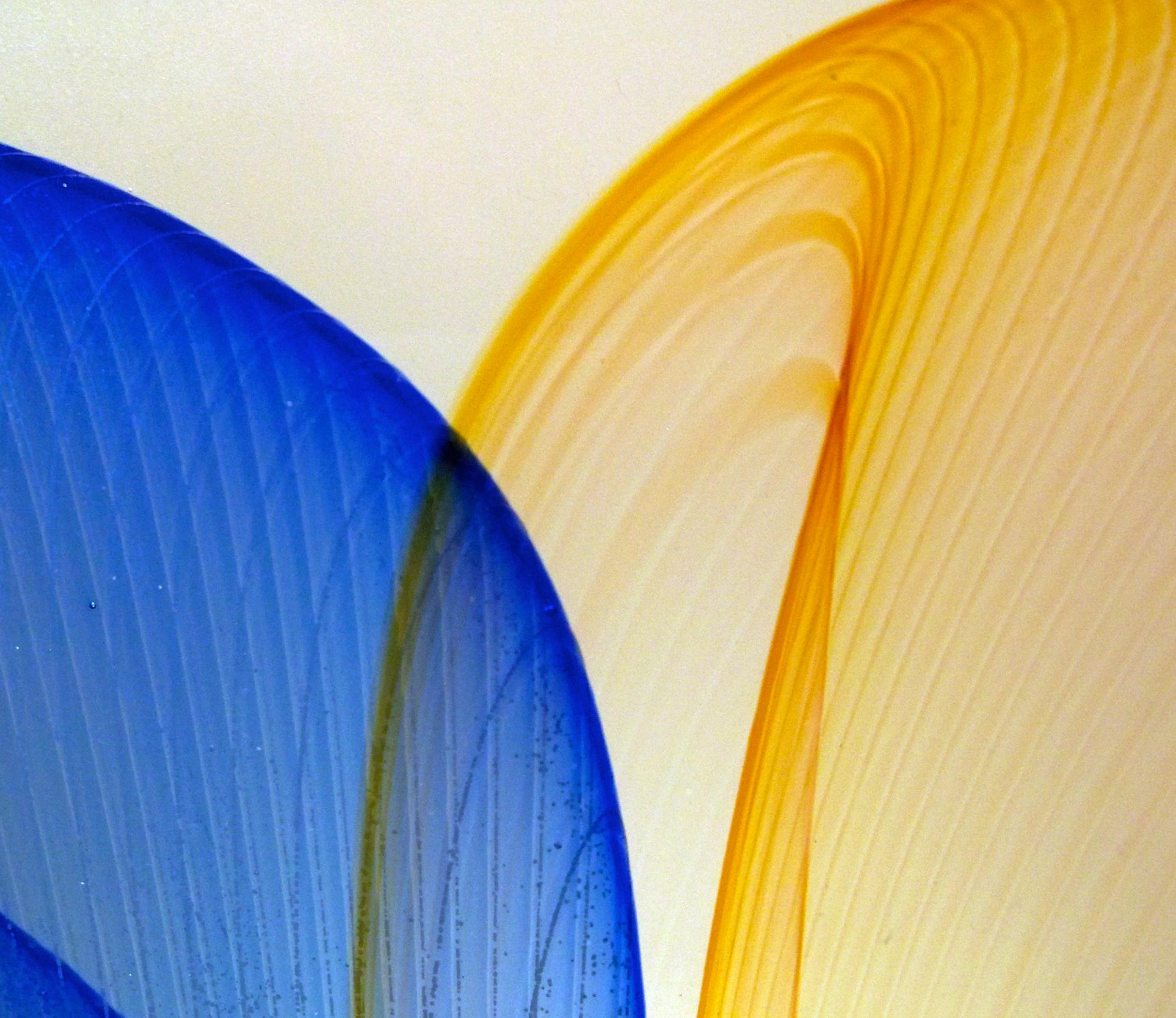 Jamie Harris - "Threaded Infusion Block in Greens, Blues and Gold ...