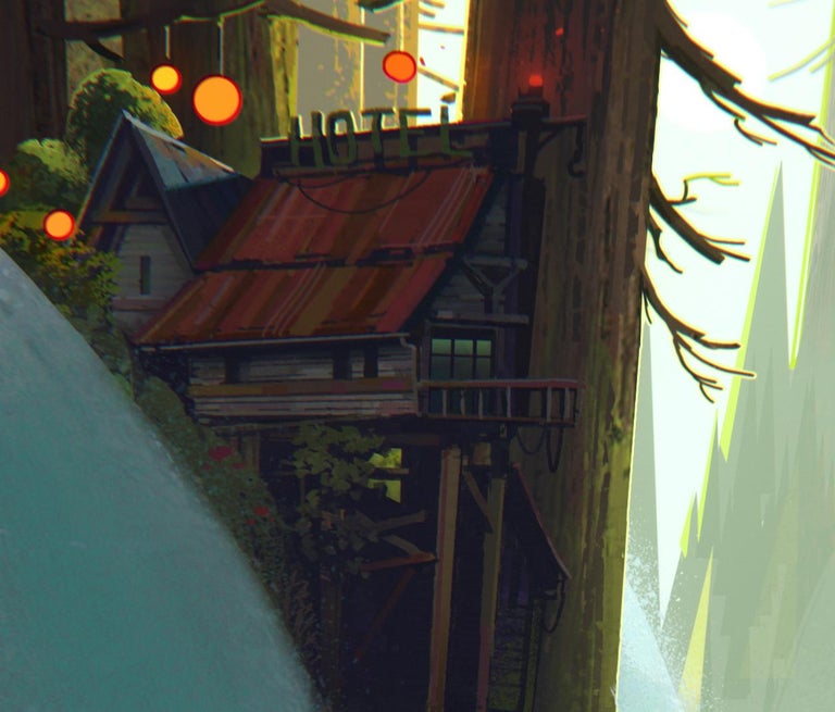 Digital Art Painting Vis Dev Animation 2D/3D Shack Mountain Snow ...