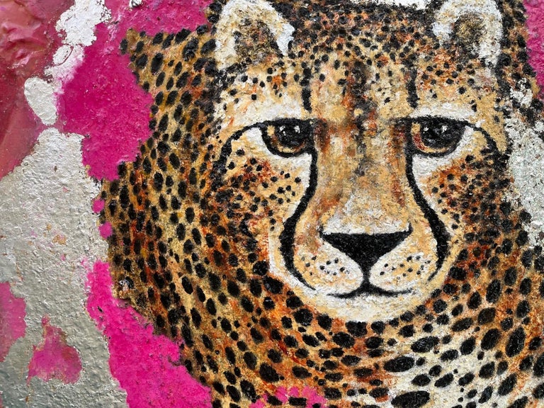 Jan Coutts - Flamingo Cheetah - Jan Coutts, Pink, African, Animal ...