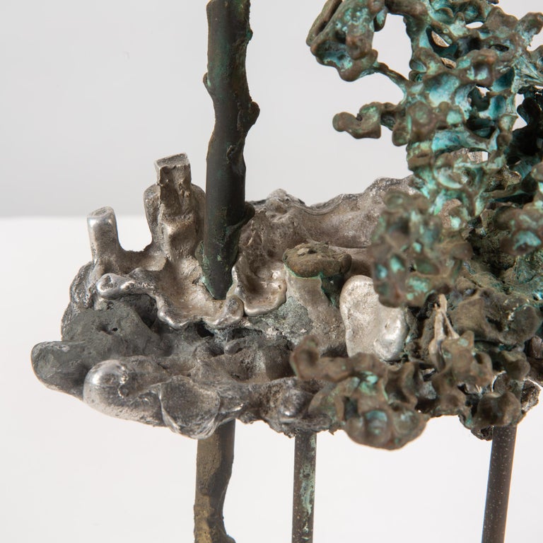 Jan De Swart Abstract Bronze and Aluminum Sculpture For Sale at 1stDibs