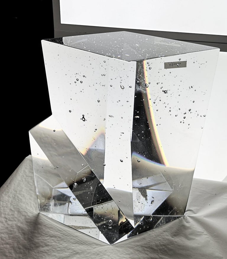 Jan Exnar, Czech Crystal Monolith with Undercut Step, 1998 at 1stDibs