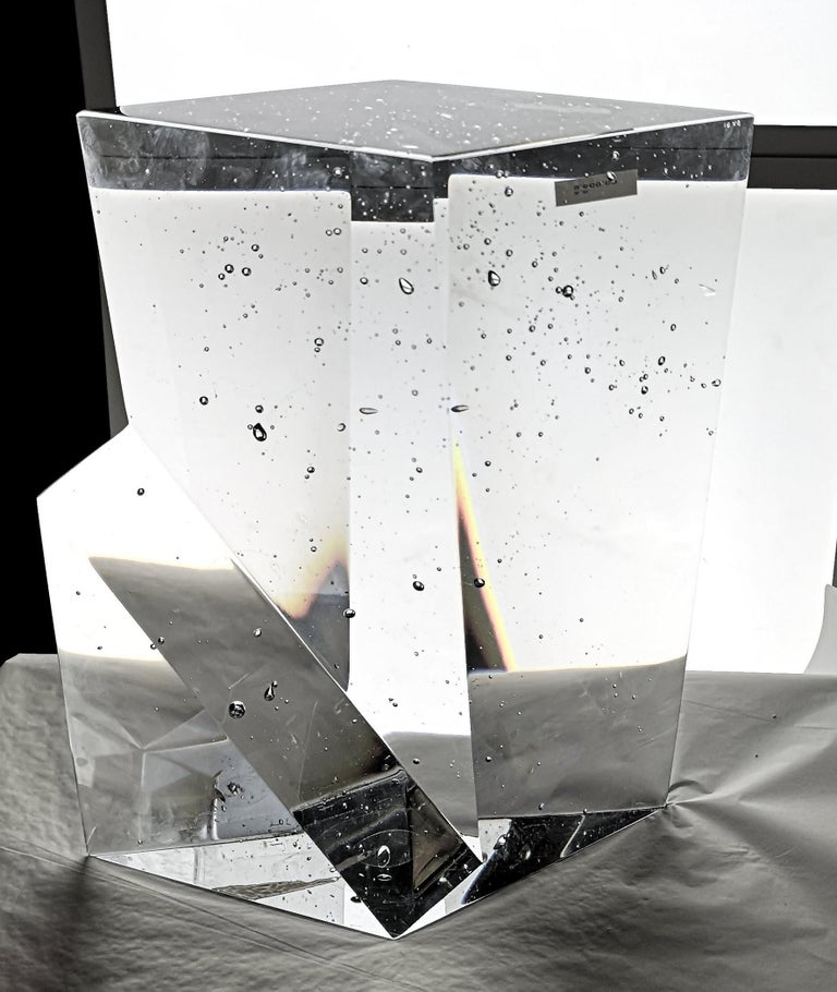 Jan Exnar, Czech Crystal Monolith with Undercut Step, 1998 at 1stDibs