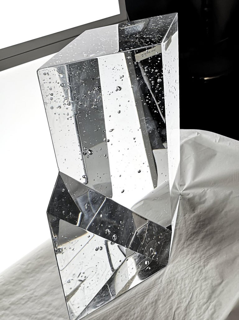 Jan Exnar, Czech Crystal Monolith with Undercut Step, 1998 at 1stDibs