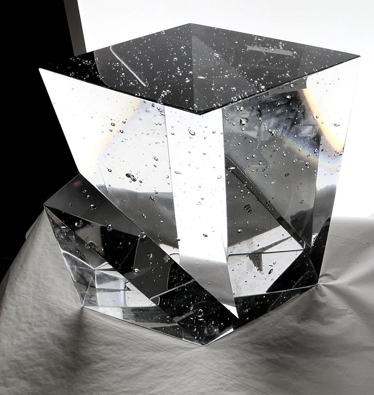 Jan Exnar, Czech Crystal Monolith with Undercut Step, 1998 at 1stDibs