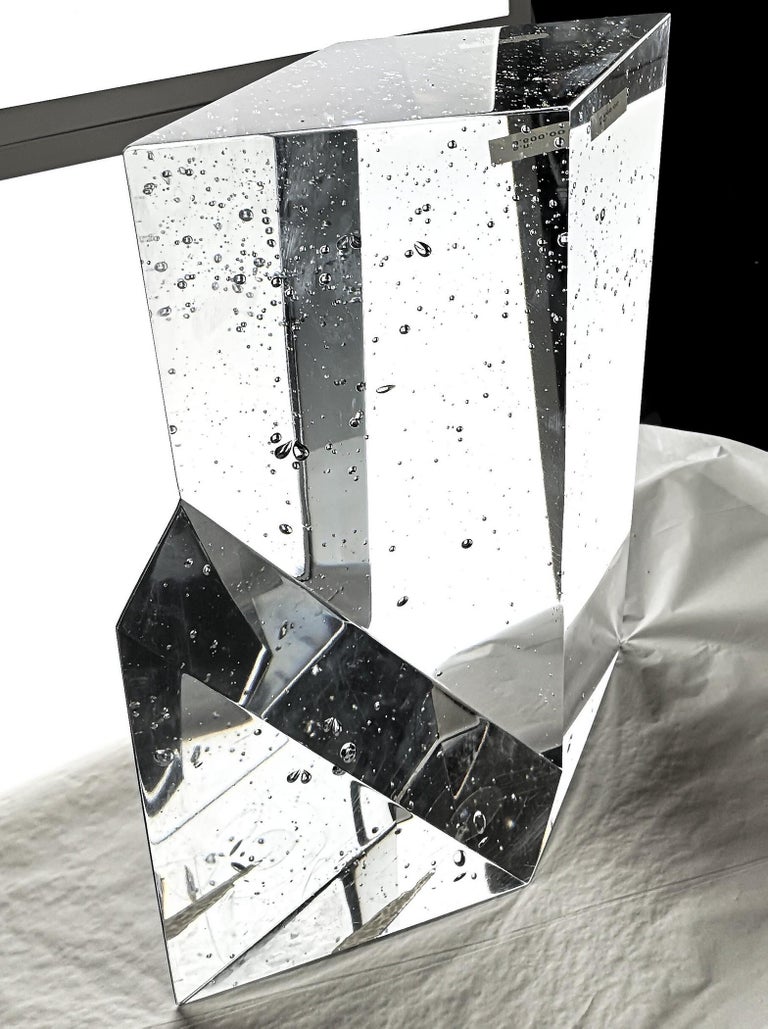 Jan Exnar, Czech Crystal Monolith with Undercut Step, 1998 at 1stDibs