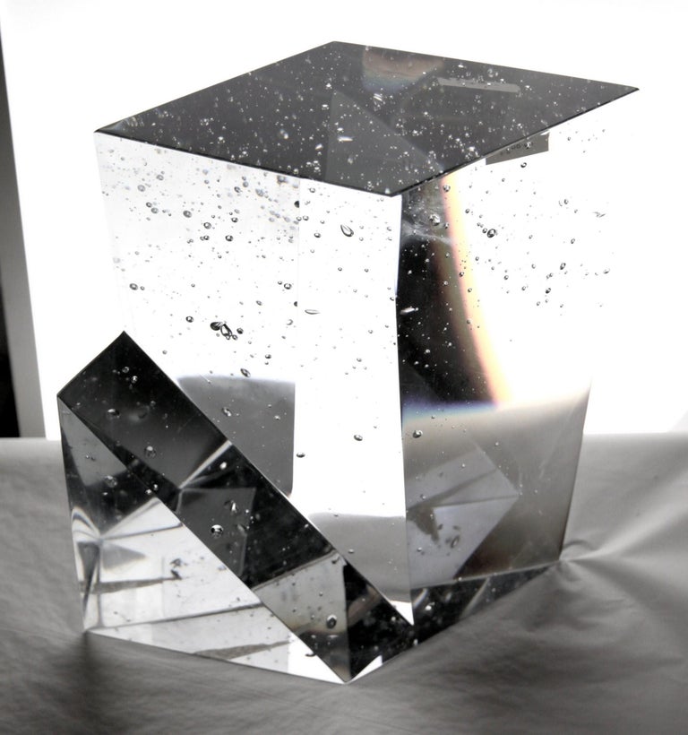 Jan Exnar, Czech Crystal Monolith with Undercut Step, 1998 at 1stDibs