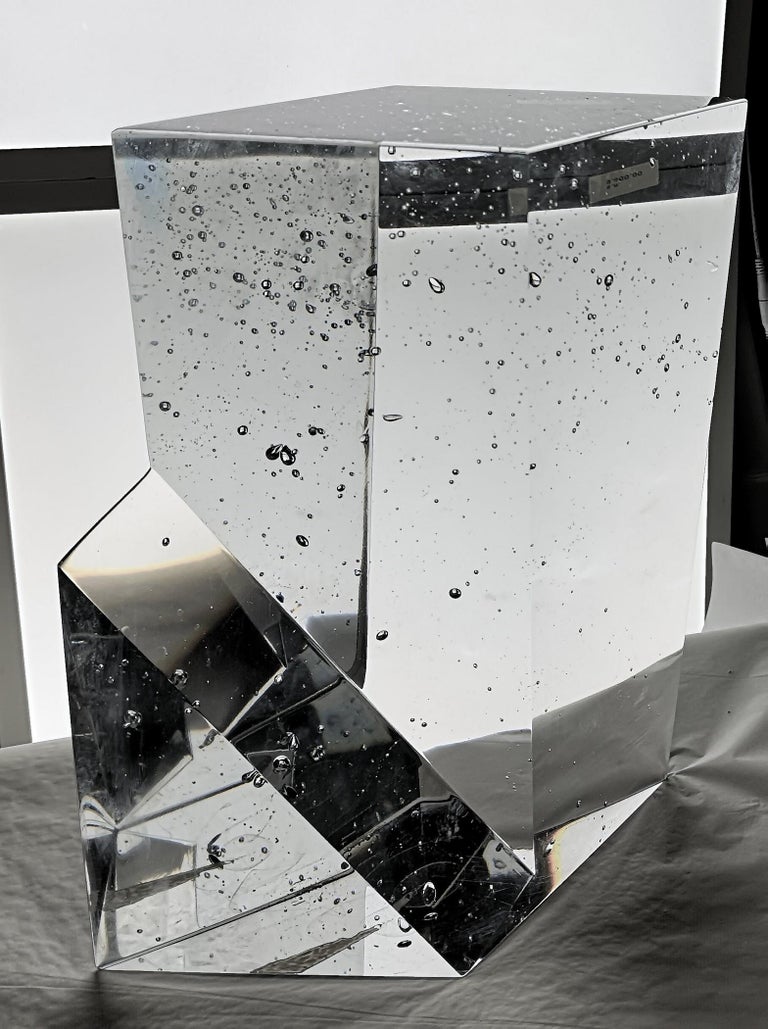Jan Exnar, Czech Crystal Monolith with Undercut Step, 1998 at 1stDibs