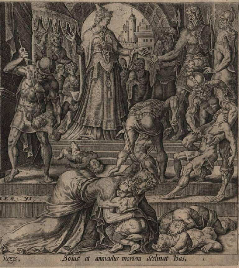 Jan Harmensz Muller - Joash and Queen Athaliah - 1567 Old Master ...