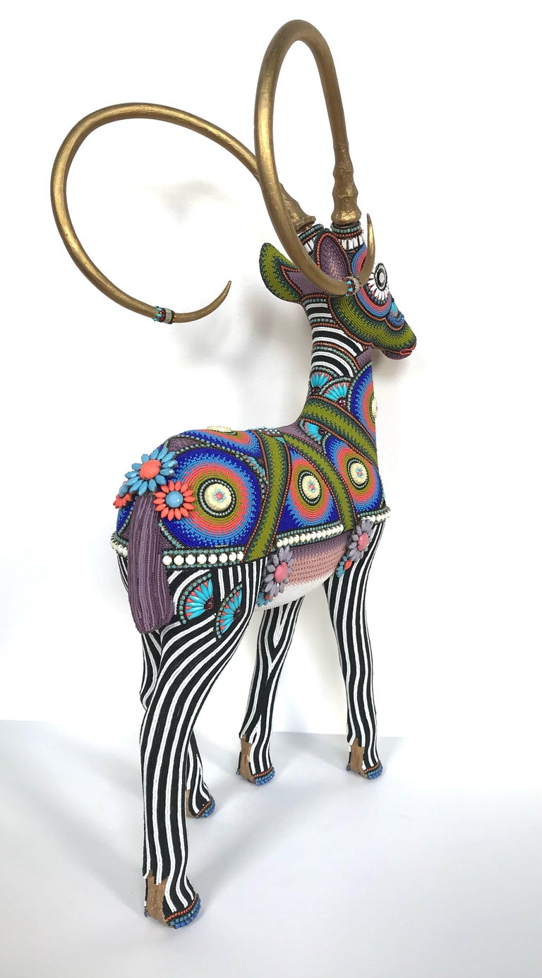 Jan Huling - "Calliope", Contemporary, Mixed Media, Beaded, Sculpture ...