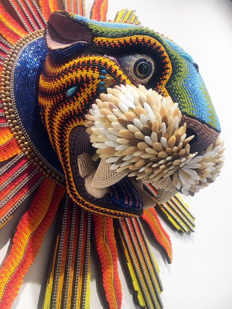 Jan Huling - "Jaguar", Contemporary, Mixed Media, Sculpture, Glass ...