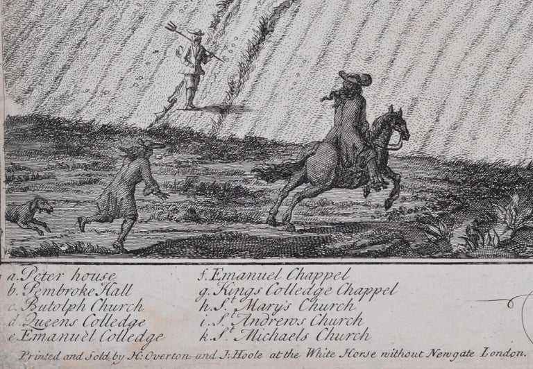 Jan Kip - Cambridge University 18th century engraving by Jan Kip after ...