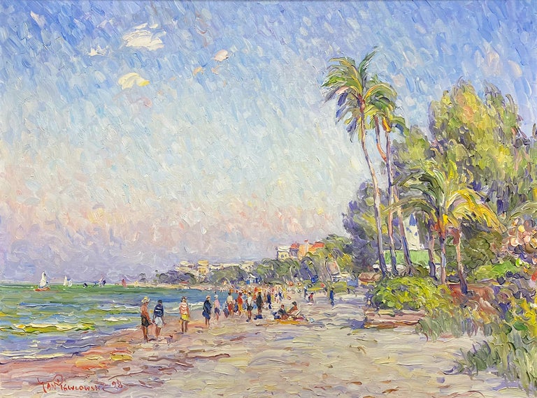 Jan Pawlowski - A Day at the Beach, Florida at 1stDibs