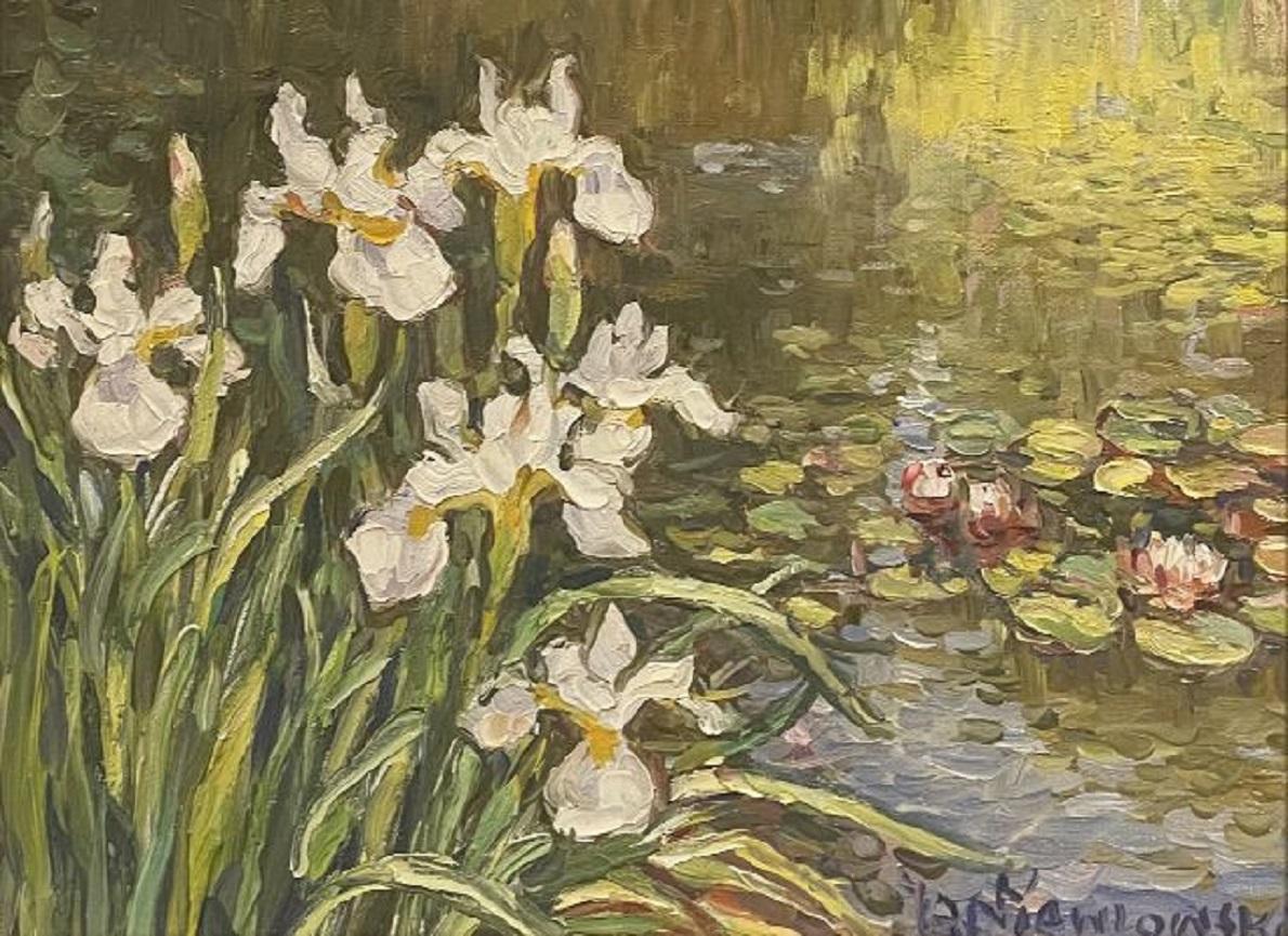 Jan Pawlowski - White and Purple Iris For Sale at 1stDibs