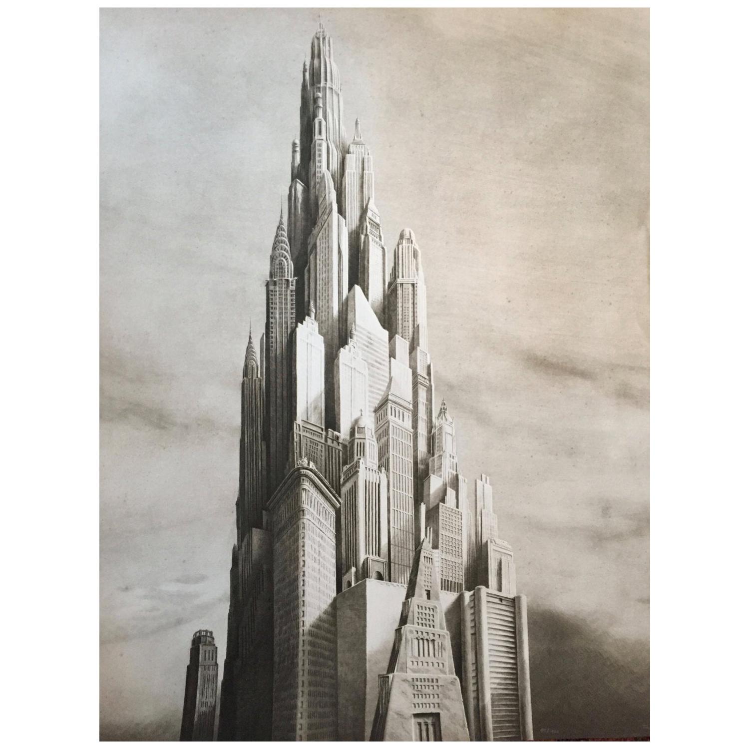 Jan Peter Tripp "American Dream" Limited Edition New York Skyscrapers ...