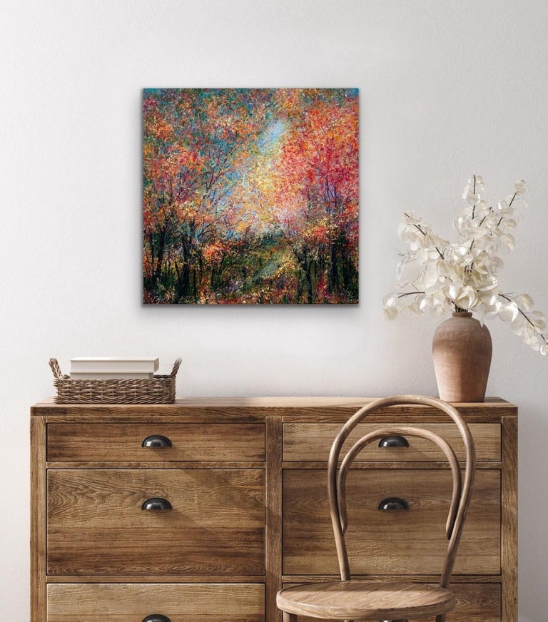 Jan Rogers - Autumn at Elnup Wood, Jan Rogers, Contemporary Landscape ...