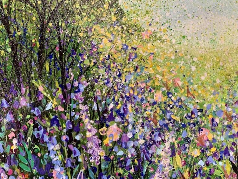 Jan Rogers - Colourful Woodland With Bluebells, Jan Rogers, Original ...