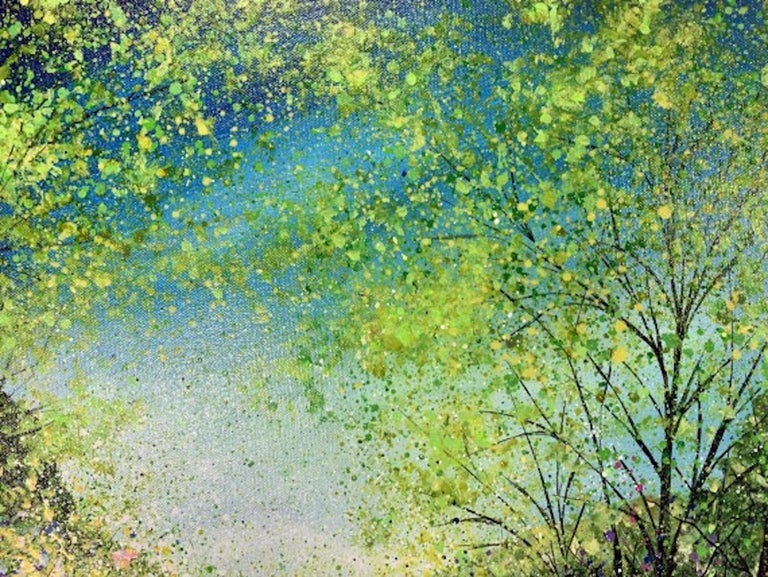 Jan Rogers - Colourful Woodland With Bluebells, Jan Rogers, Original ...