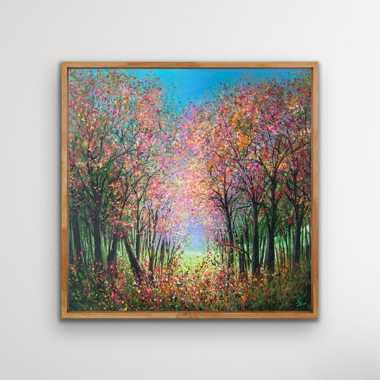Jan Rogers - Jewelled Autumn by Jan Rogers, Woodland scene ...