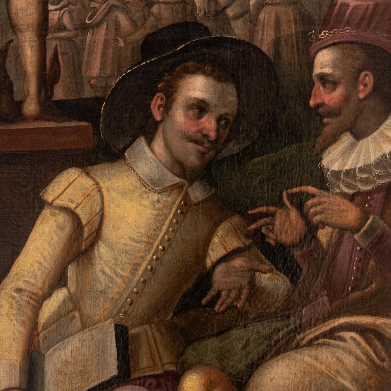 Italian Renaissance Allegorical Oil on Canvas Painting Jan Van Der ...