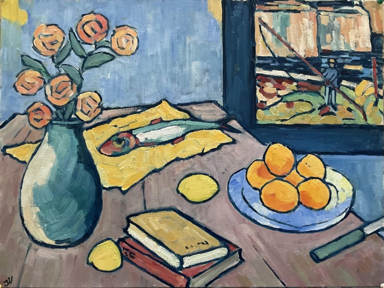 Jan Willem Versteeg - Bridge at Chatou, Painting, Oil on Paper For Sale ...