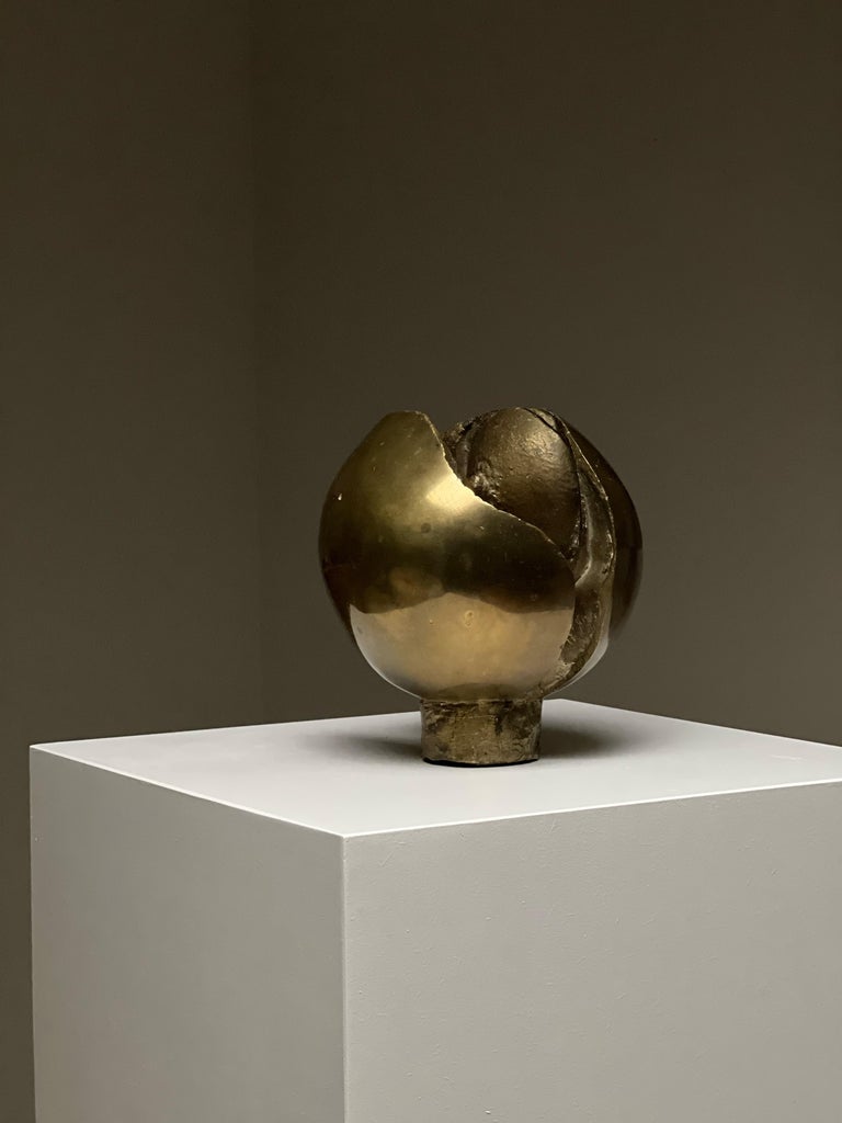 Jana Paroubek Bronze Sphere Sculpture For Sale at 1stDibs