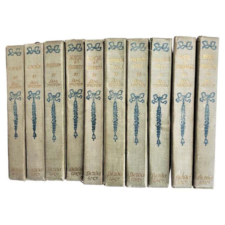Jane Austen "The Novels" 10 Volume Book Set 1898-1905 H.M. Brock, J.M ...