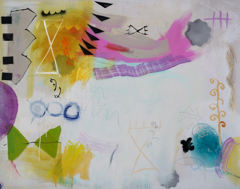 Jane Booth - Deer Crossing, 2023_Jane Booth_Mixed Media_Gestural ...