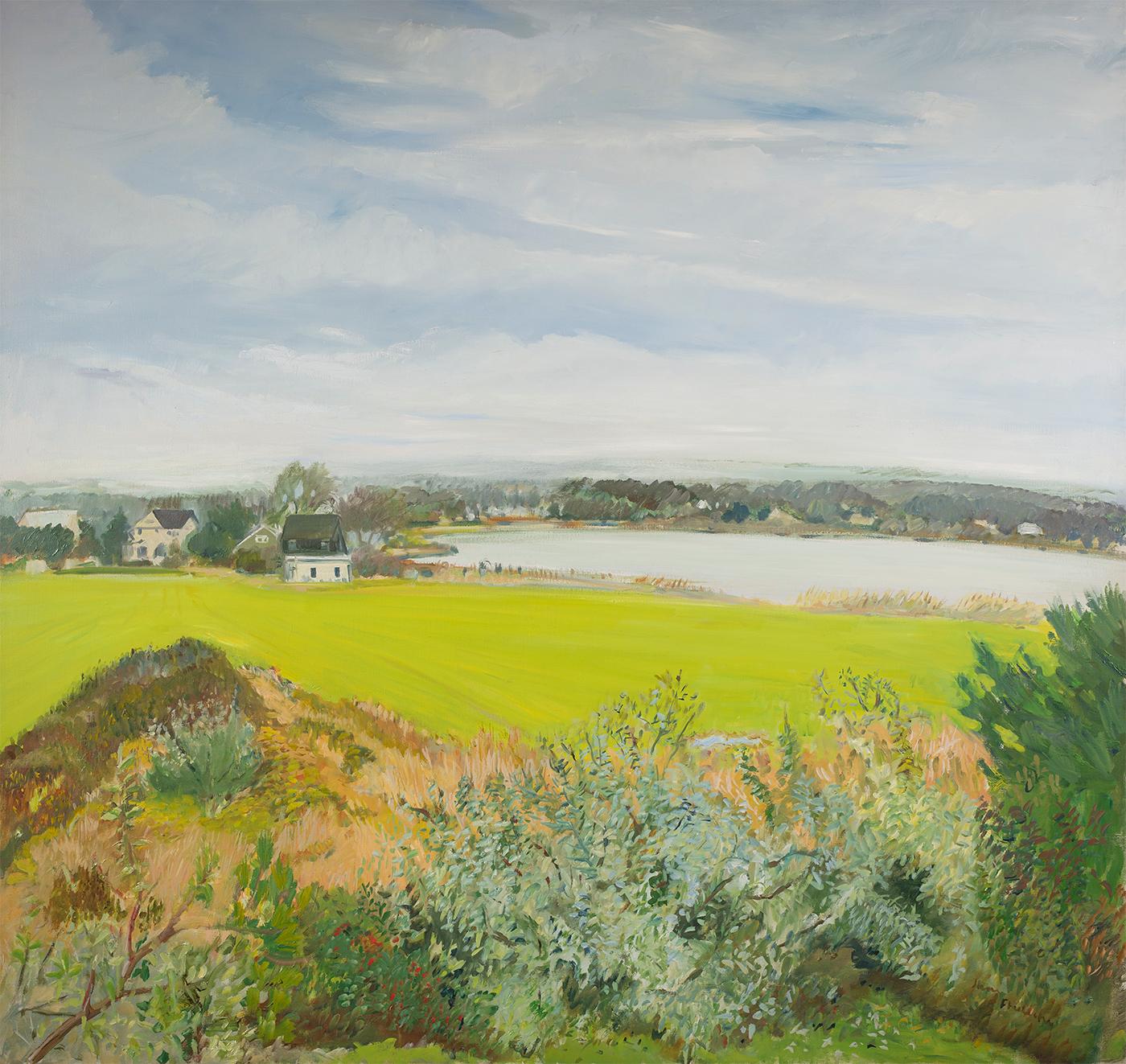 Frank Griffith - Frank Griffith View from an Upper Window Oil on Panel ...