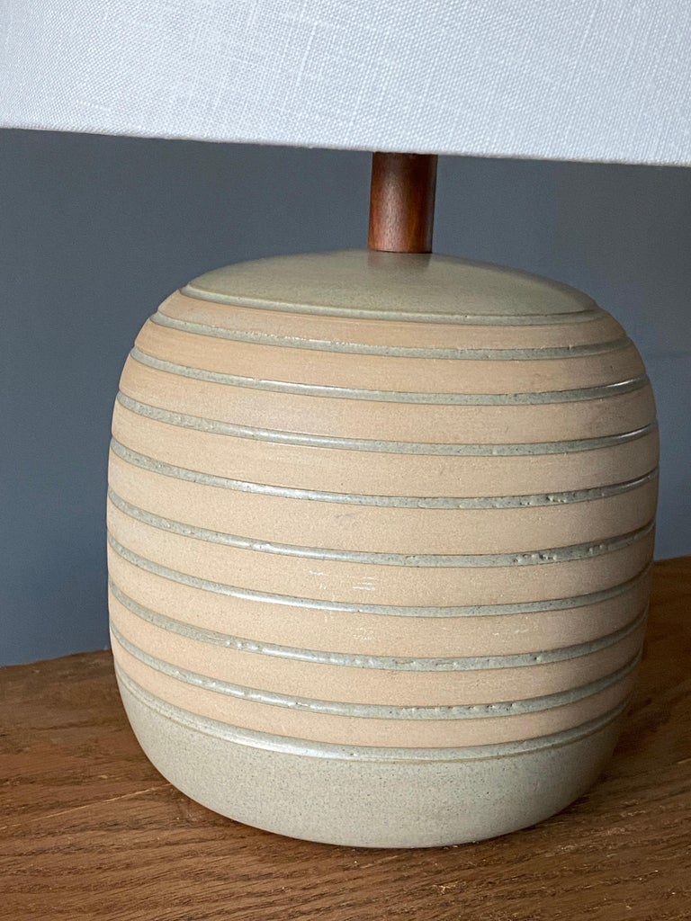 Jane and Gordon Martz, Table Lamp, Ceramic, Walnut, Marshal Studios ...