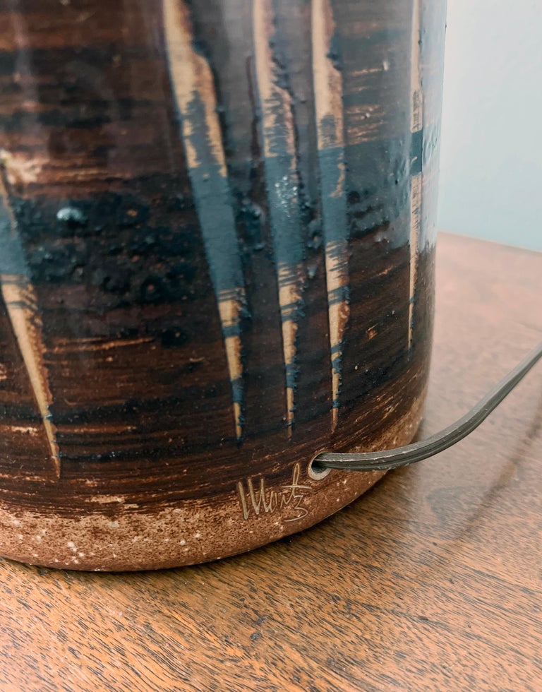Jane and Gordon Martz, Table Lamp, Ceramic, Walnut, Marshall Studios ...