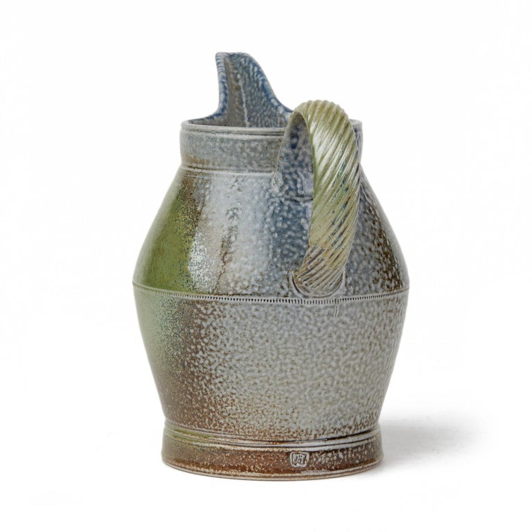 Jane Hamlyn Studio Pottery Salt Glazed Jug 20th Century at 1stDibs