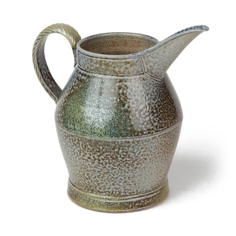Jane Hamlyn Studio Pottery Salt Glazed Jug 20th Century at 1stDibs