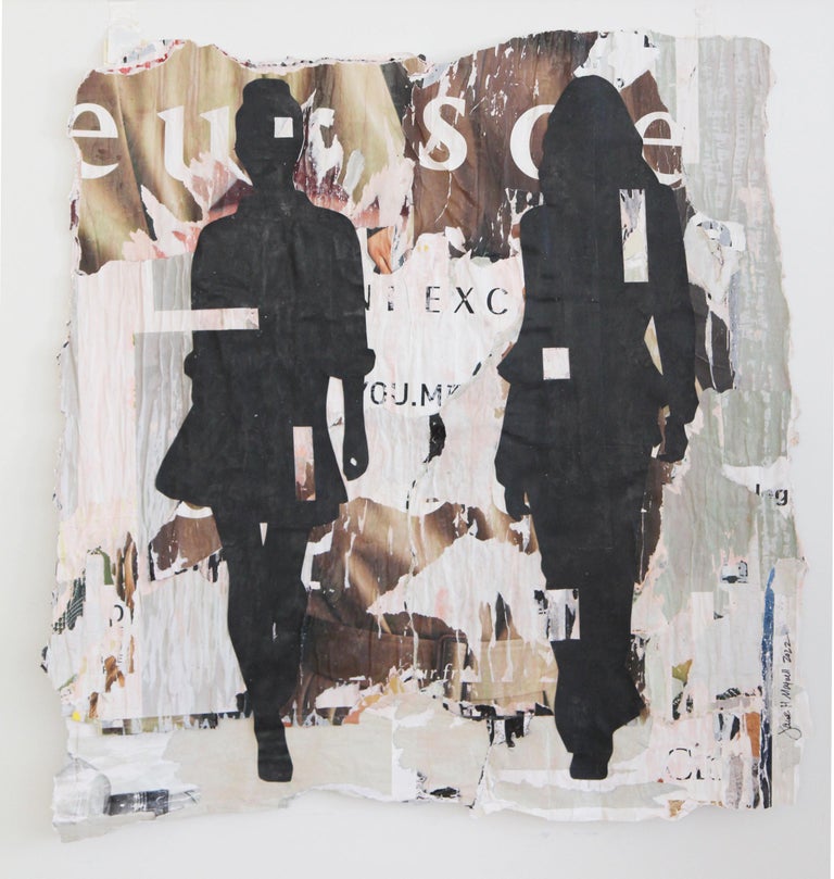 Jane Maxwell - Silhouettes_2022_Jane Maxwell, Female Figurative Collage ...