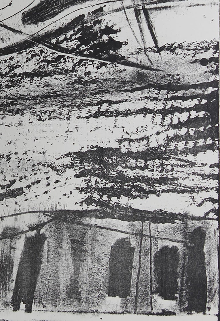 Jane Mitchell - Monochromatic Bauhaus Cubist Figures, Monotype Print on ...