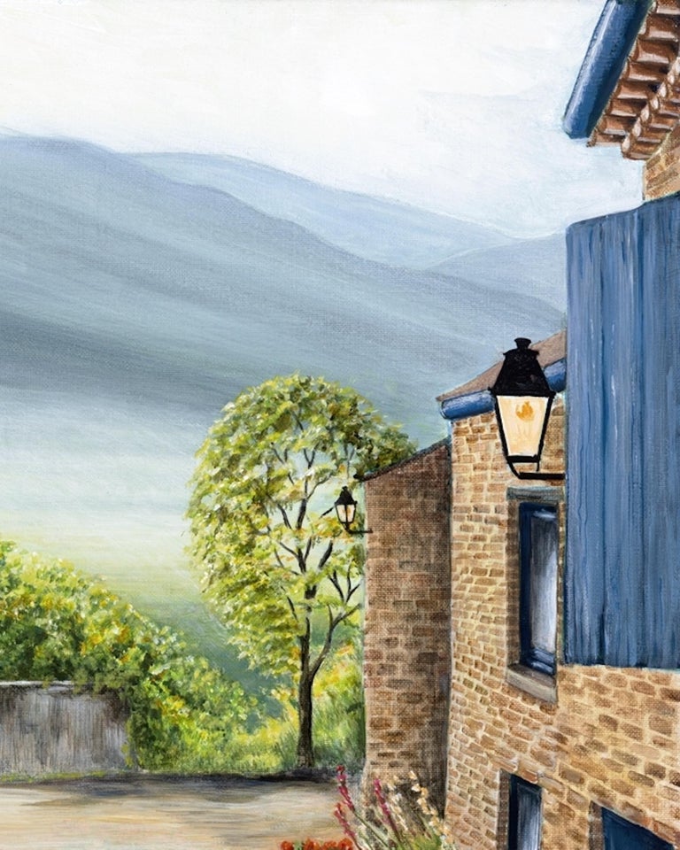 Jane Peart - Morning Mist Over Pyrenees, France, Jane Peart, Realist ...