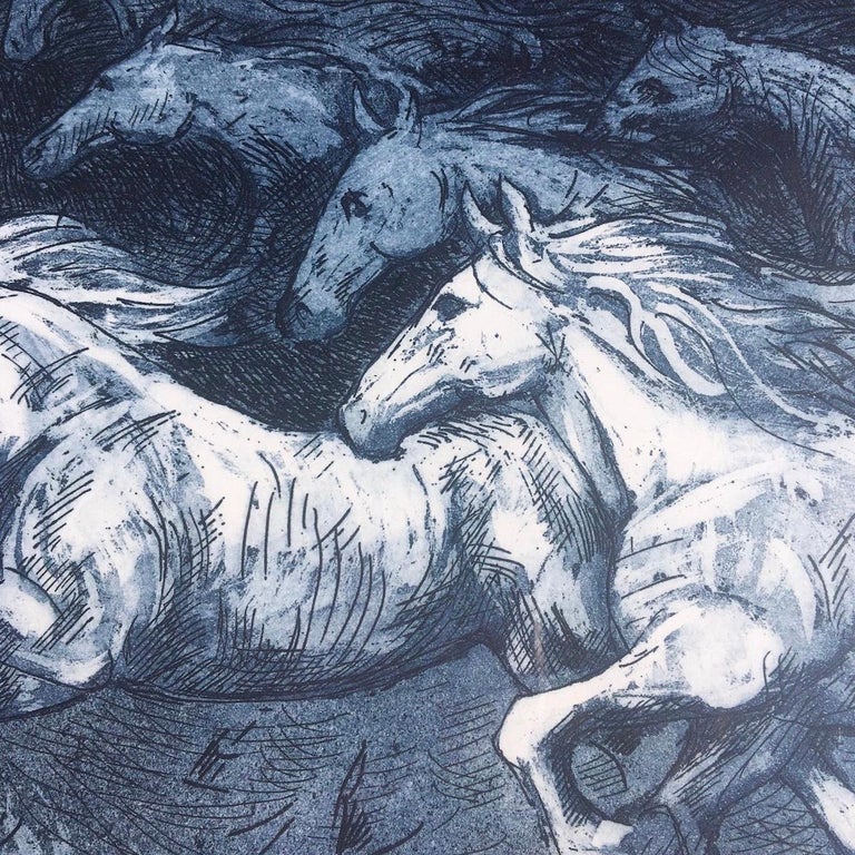 Jane Peart - Stampede, Jane Peart, Limited edition print, Animals and ...