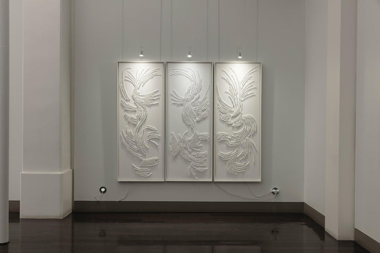 Jane Puylagarde - Fragment of Life XIX, Contemporary Monochrome Painting at 1stDibs