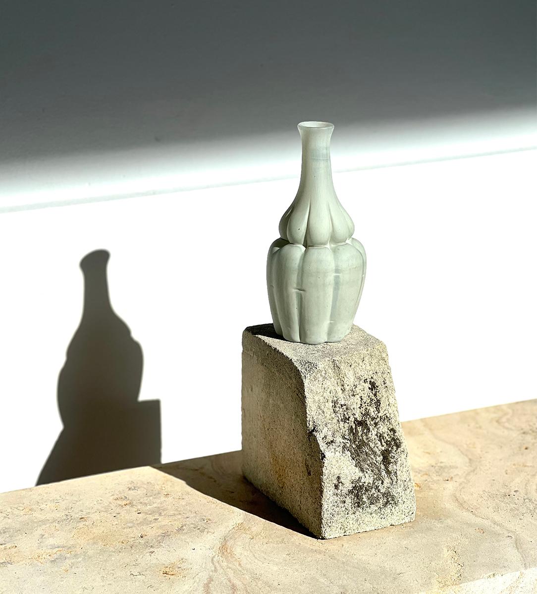 Jane Rosen - Blue-Green Morandi Vessel by Jane Rosen For Sale at 1stDibs