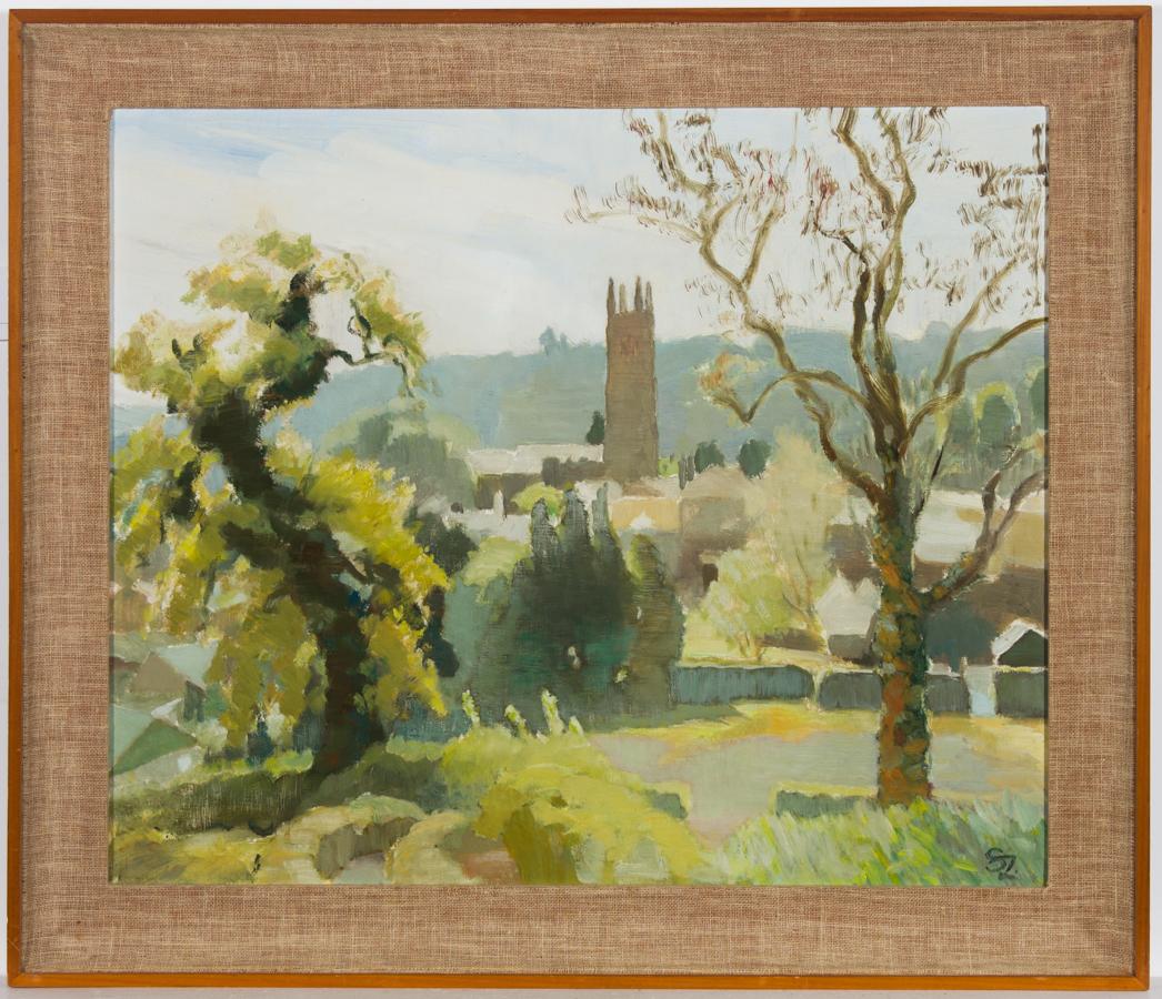 Jane Storey - Jane Storey - Signed and Framed 1972 Oil, Village ...