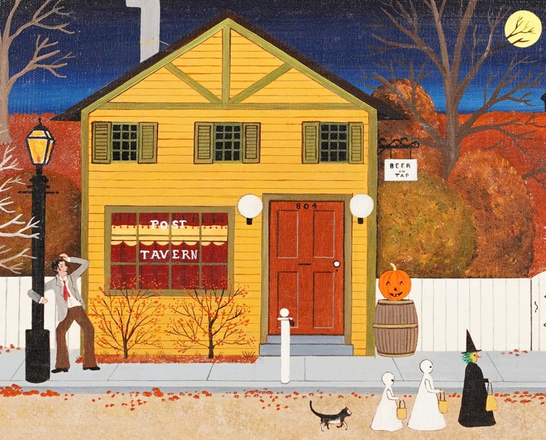 Jane Wooster Scott - American Female Modernist Folk Art Street Scene ...