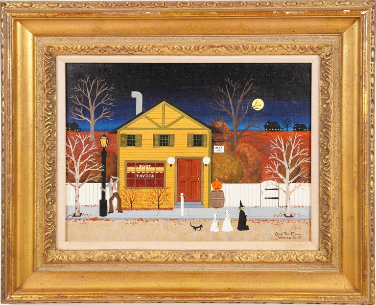 Jane Wooster Scott - American Female Modernist Folk Art Street Scene ...