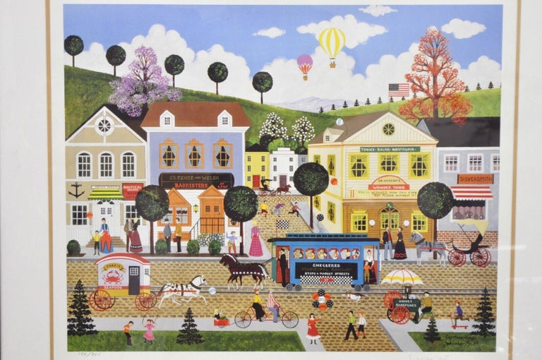 Jane Wooster Scott Signed and Numbered Serigraph Framed Art "Carefree ...