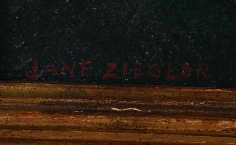 Jane Ziegler - Antique American School Signed Circus Elephant Framed ...