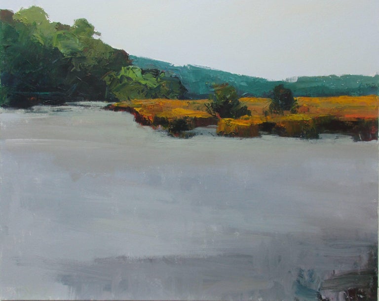 Janet Dyer - Silver Marsh, Original Painting For Sale at 1stDibs