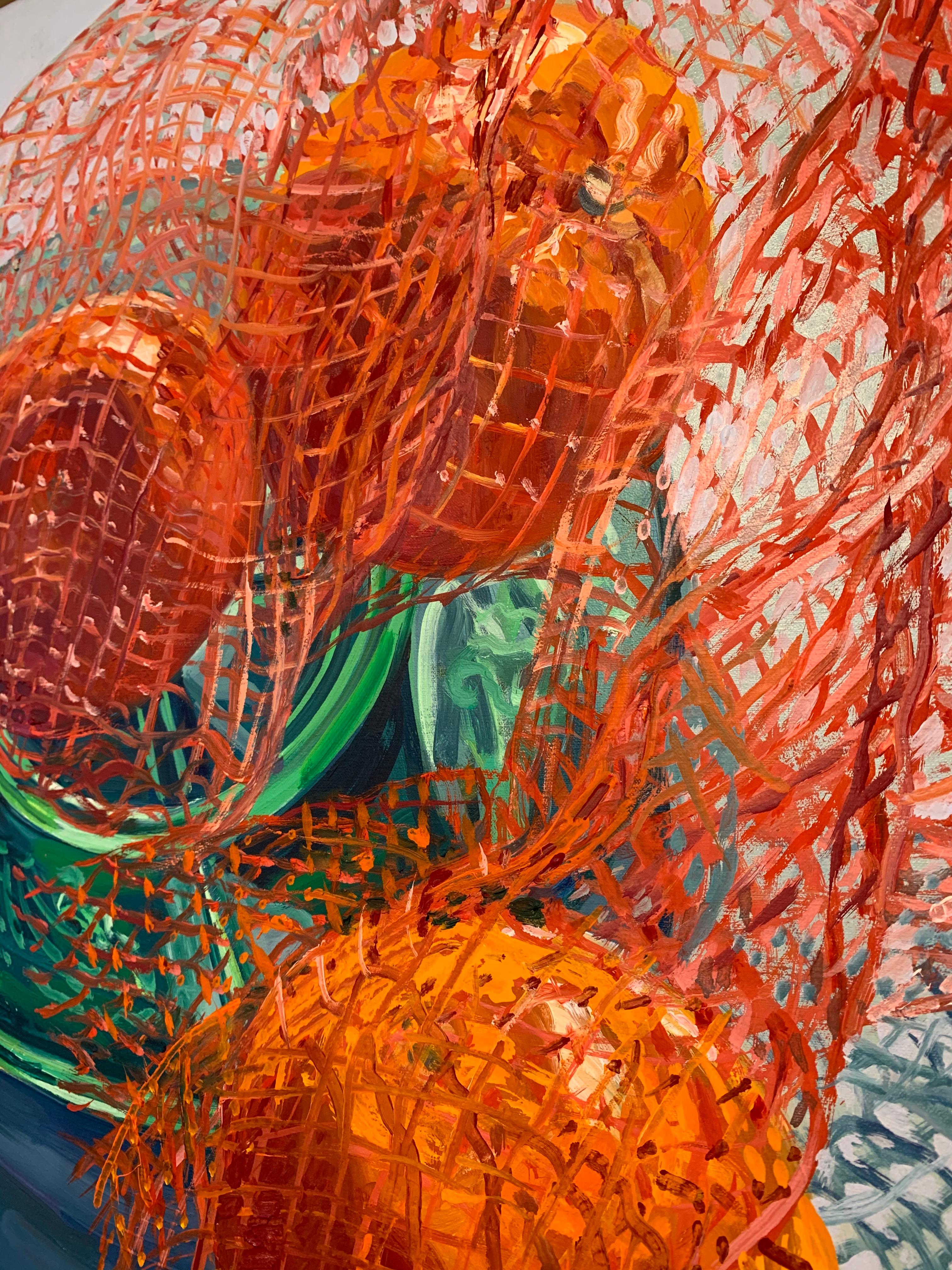 Janet Fish - Janet Fish, Bag of Tangerines, impressionist still life ...