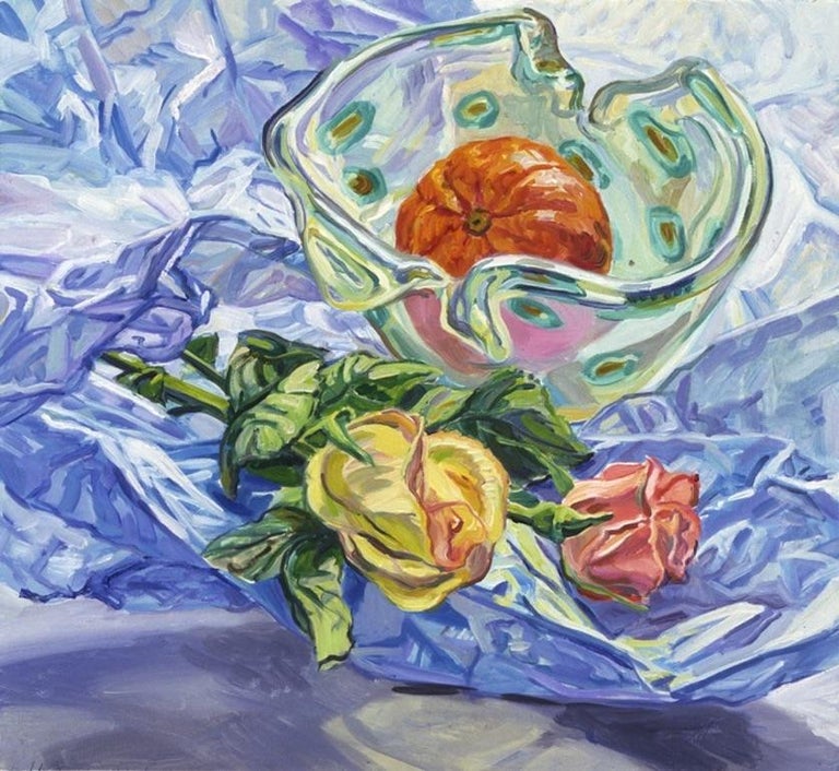 Janet Fish - Janet Fish, Roses and Tangerines, impressionist still life ...