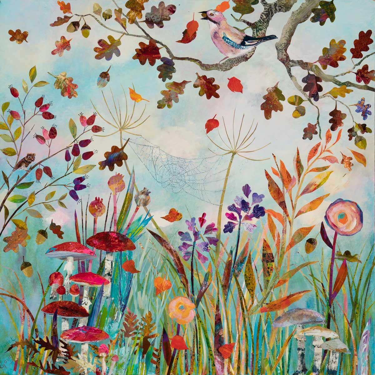 Andrea Zvadova - My Favourite Things - dark blue white floral ...