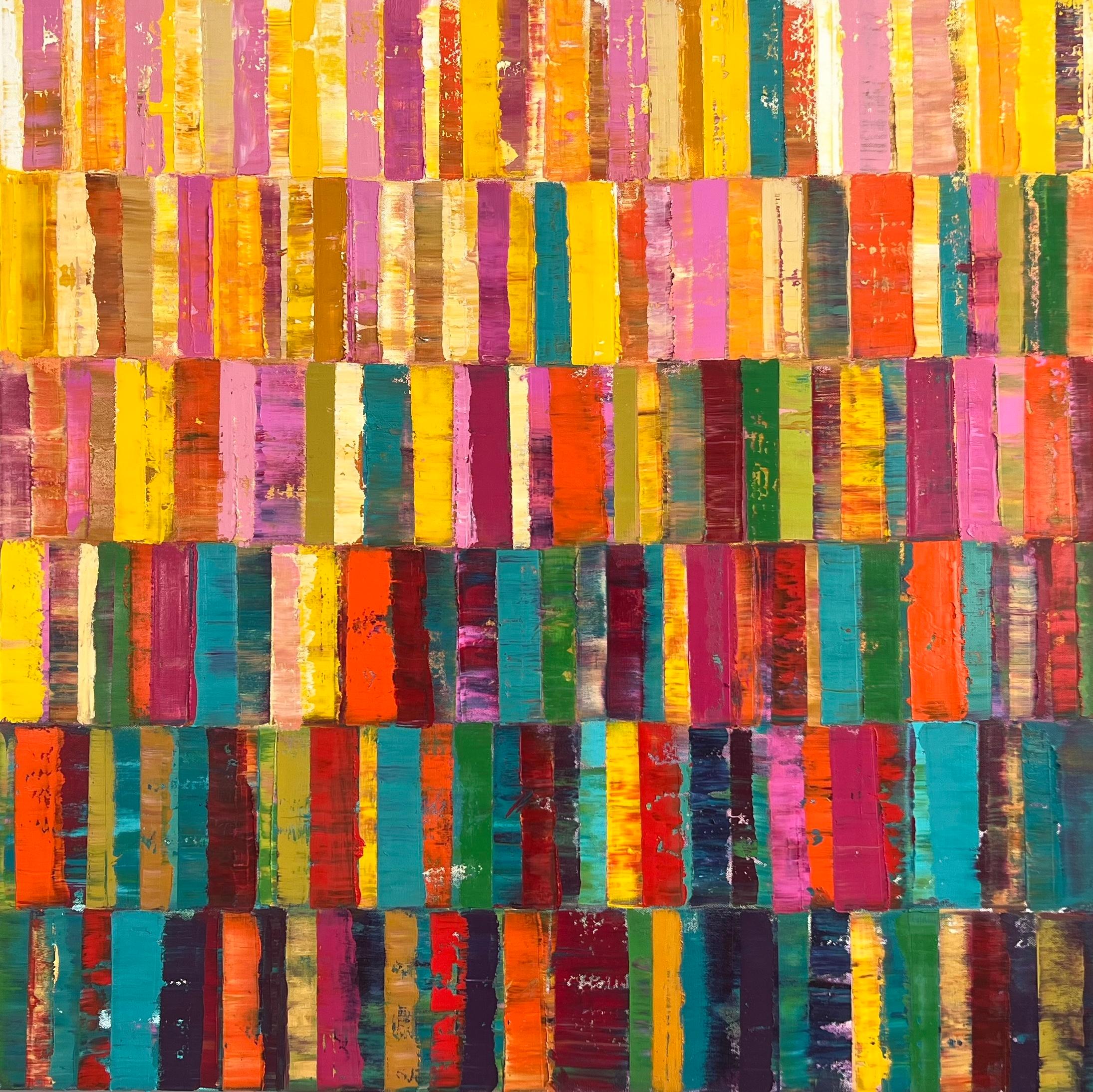 Janet Hamilton - AG-Multi, Abstract Oil Painting For Sale at 1stDibs