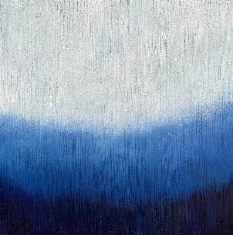Janet Hamilton - Indigo Landscape 2, Abstract Oil Painting For Sale at ...