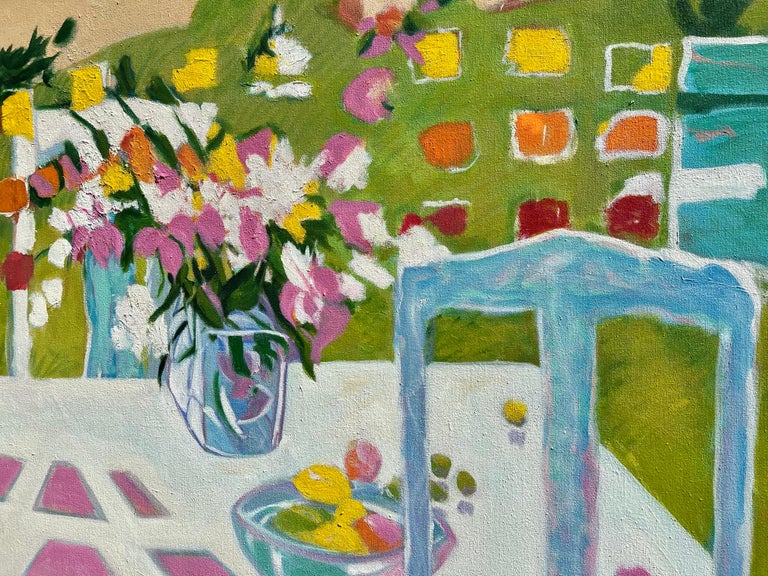 Janet Jennings - Large Plein Air Landscape Oil Painting, Peach and ...